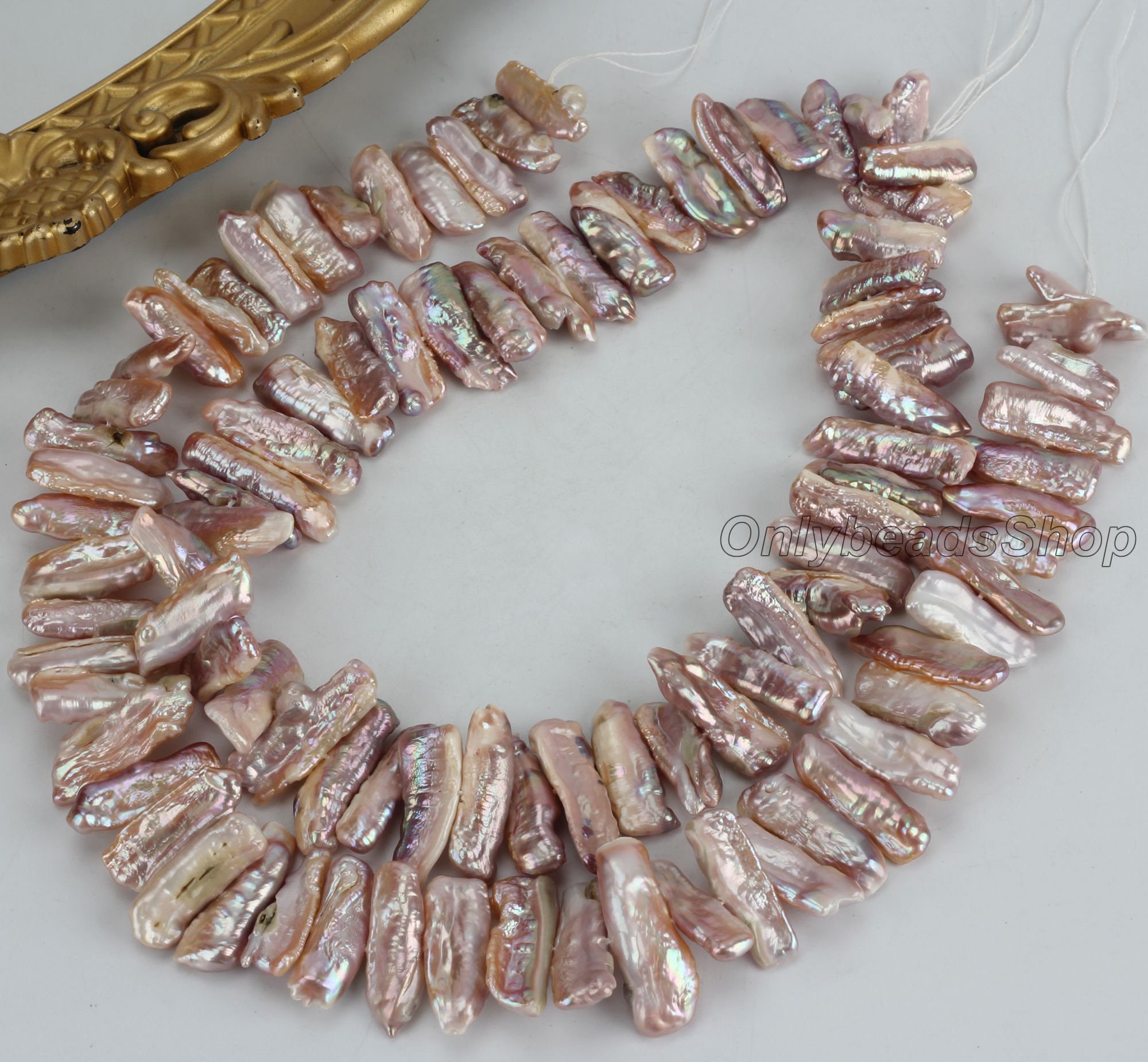 Genuine Freshwater Biwa Pearls Beads,pearls for Jewekry Making,diy Biwa ...