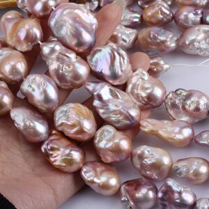 17-18x21-25mm Fireball Pearls,irregular Shape Large Nucleated Pearls ...