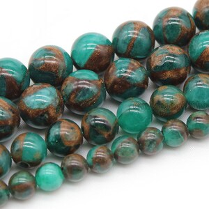 Smooth Unique Colorful Gemstone, Green and Brown Gemstone, Healing ...