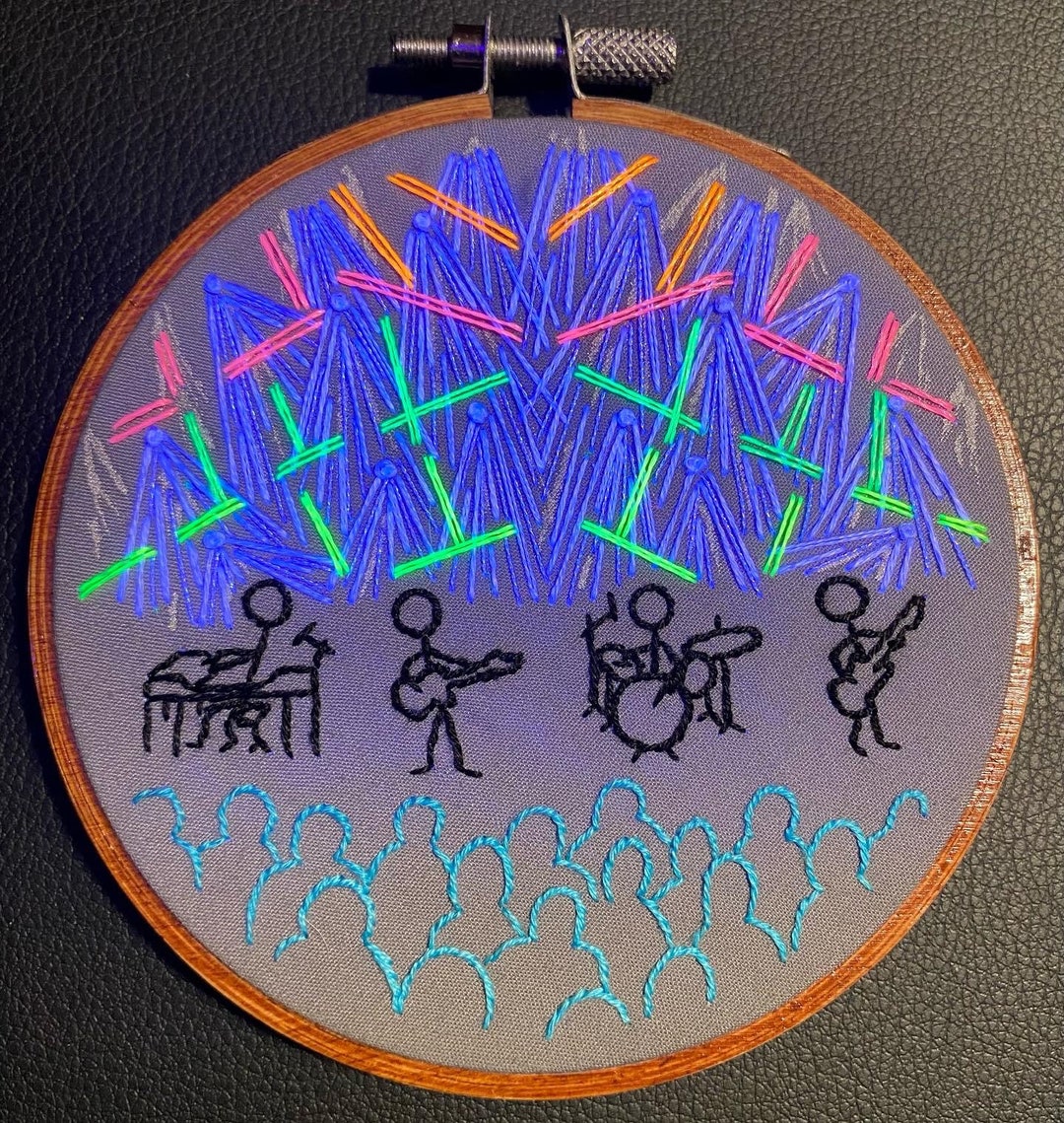 CK5 Blacklight W/ Stick Figure Band Wall Art - Etsy