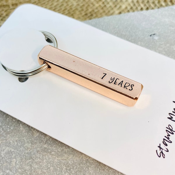 Copper Keyring - Etsy UK