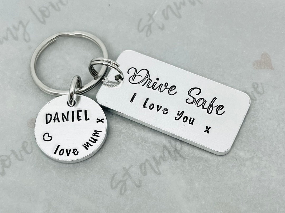 Drive Safe I Love You Keyring, New Driver Gift, Passed Driving Test ...