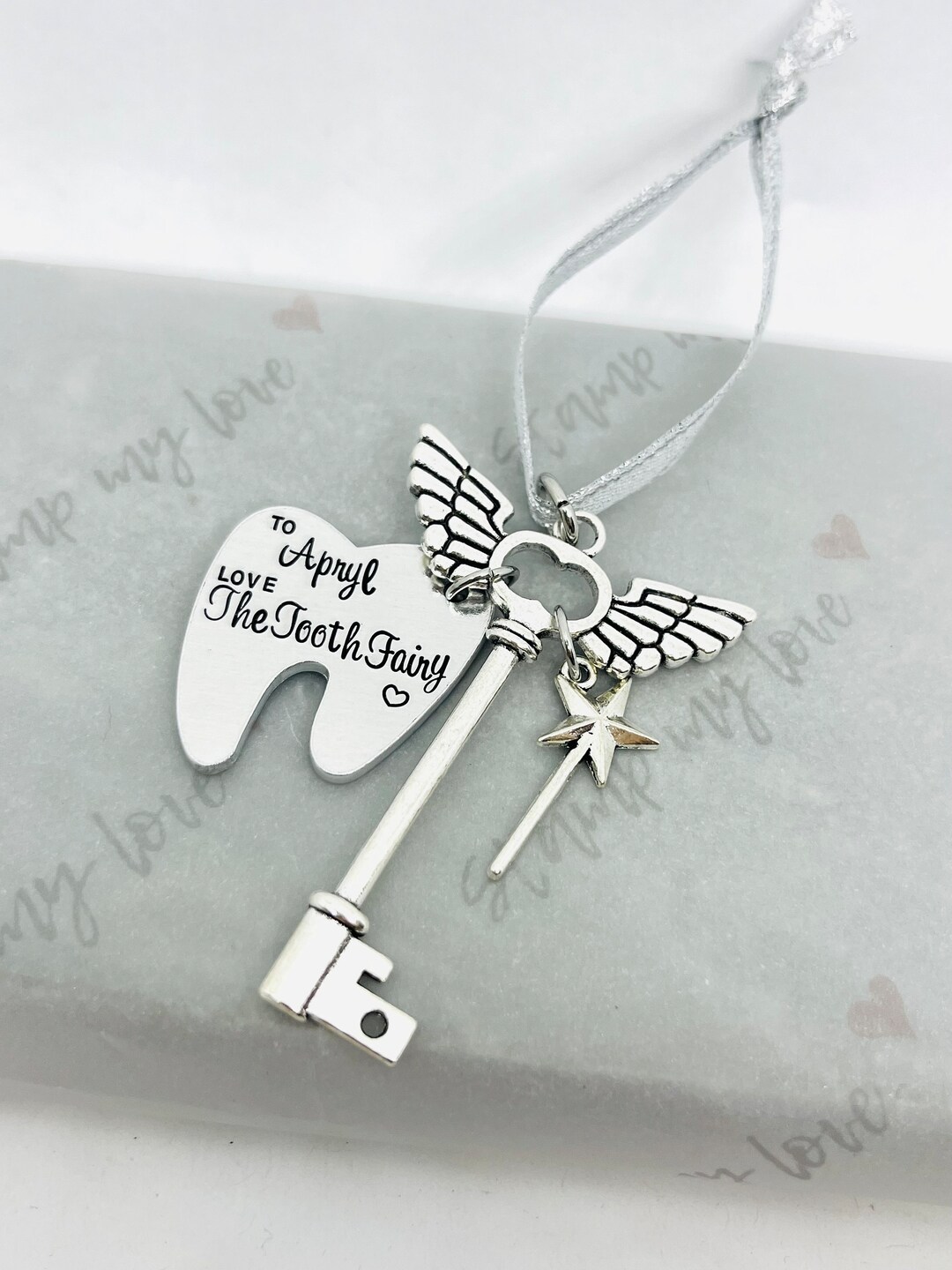 Tooth Fairy Magic Key, Personalised Tooth Keepsake for Kids, Custom ...