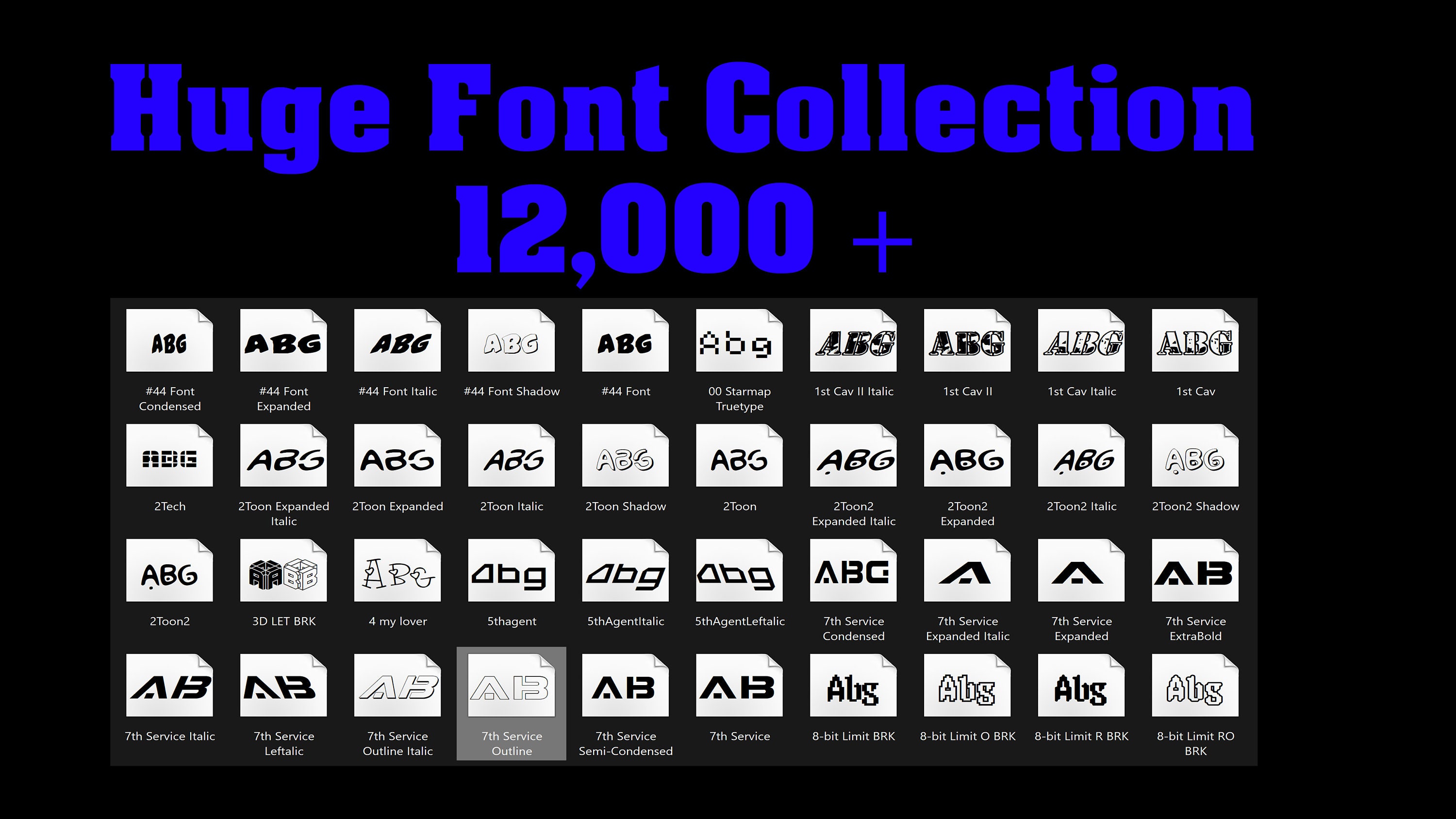 Huge Fonts Pack for Cricut & Silhouette Studio. 12,000 Included - Etsy