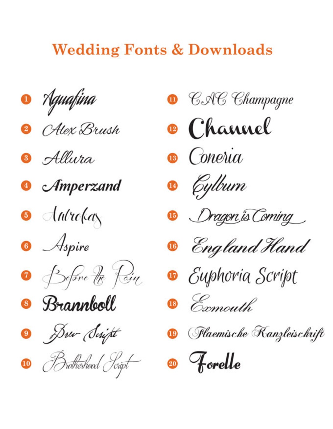 10000 Wedding Fonts for Cricut & Silhouette Studio - Etsy