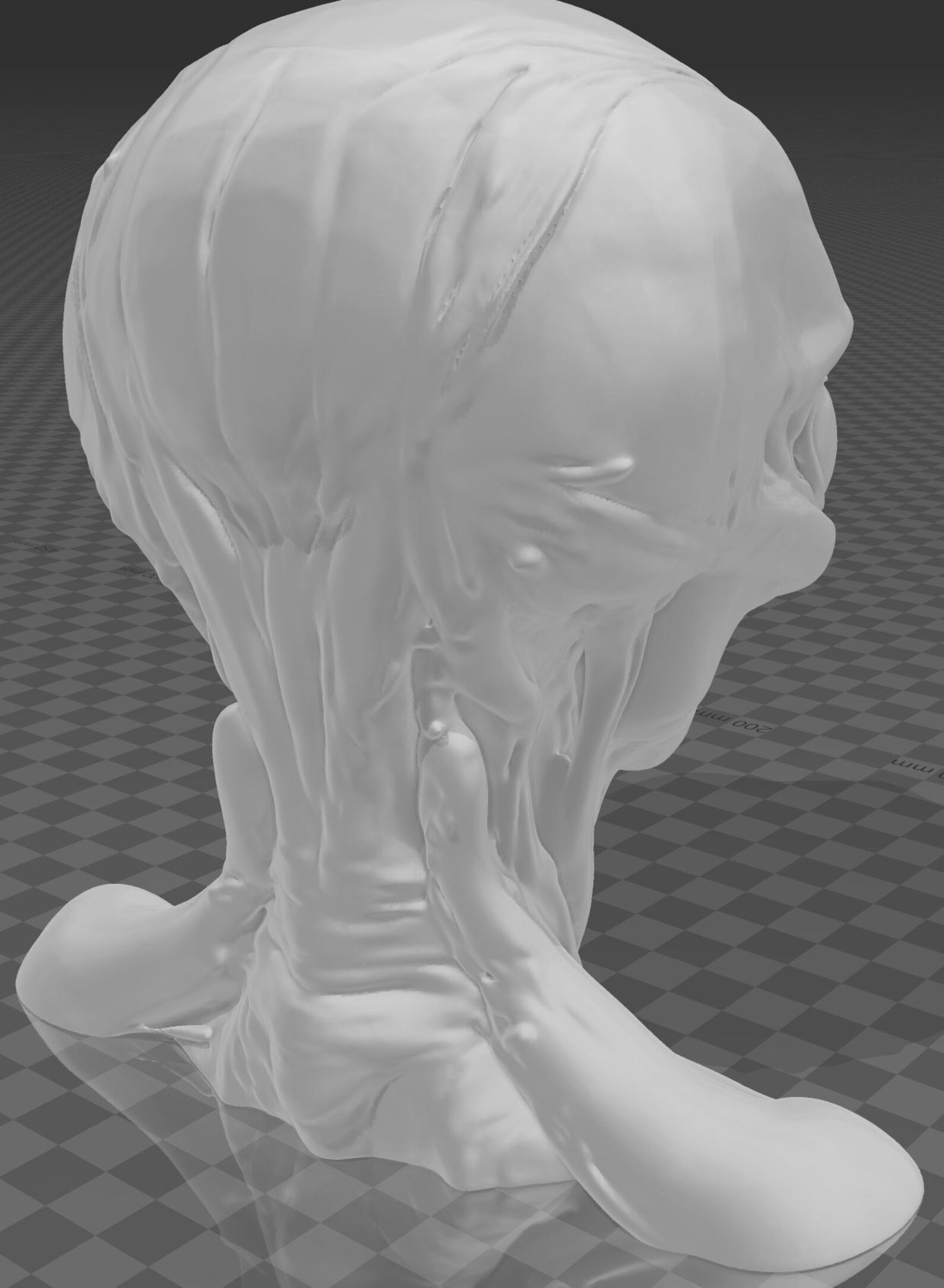 Alien Head Bust STL File for 3D Printer 3D Print Model. Commercial Use ...