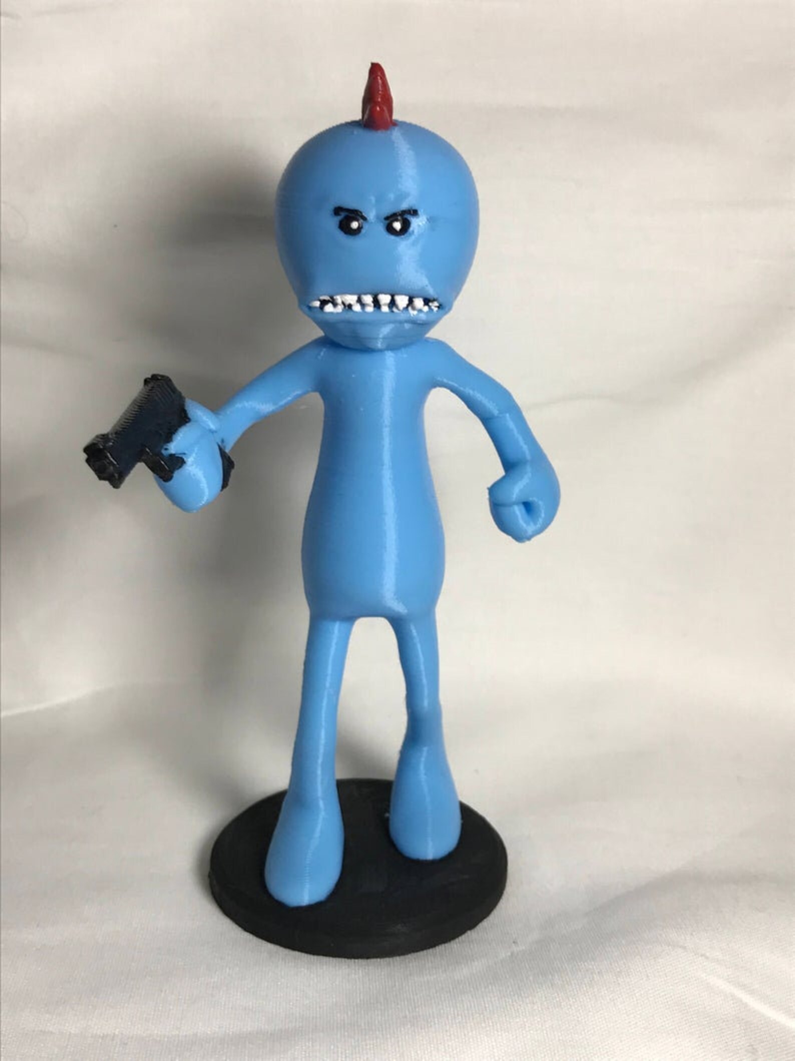 Mr. Meeseeks Figurine 3D Printed and Handpainted Keep You - Etsy