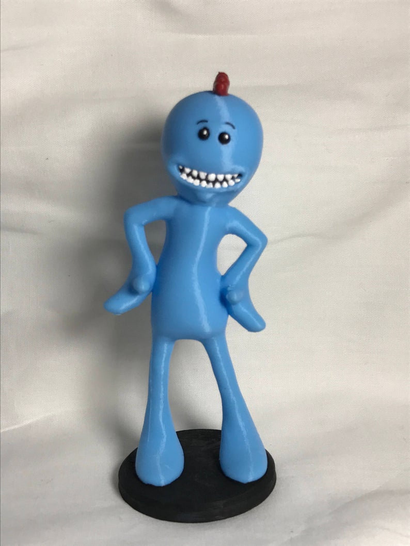 Mr. Meeseeks Figurine 3D Printed and Handpainted Keep You - Etsy