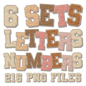 Faux Chenille Letters PNG, Pink Boho Faux Chenille Font, Faux Chenille ...