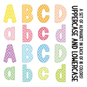 Pastel Polka Dot Letters Doodle Alphabet Png, Heart Alphabet ...