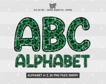 Purple Leopard Skin Doodle Alphabet Transparent PNG File | Etsy