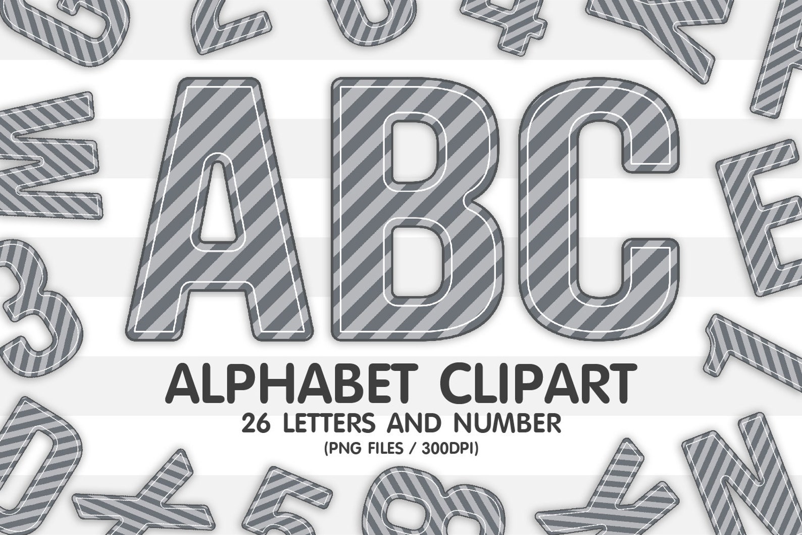 Tinted Striped Pattern Alphabet Sublimation Clipart PNG - Etsy