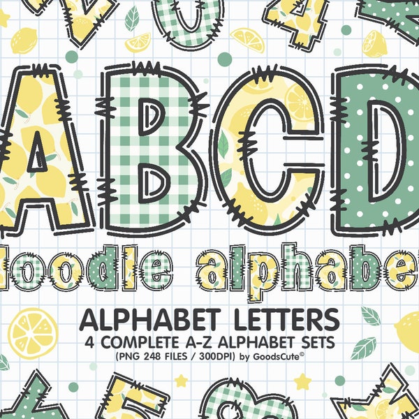 Doodle Alphabet - Etsy