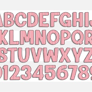 Baseball Doodle Alphabet Sublimation Clipart PNG, Number & A-Z Upper ...