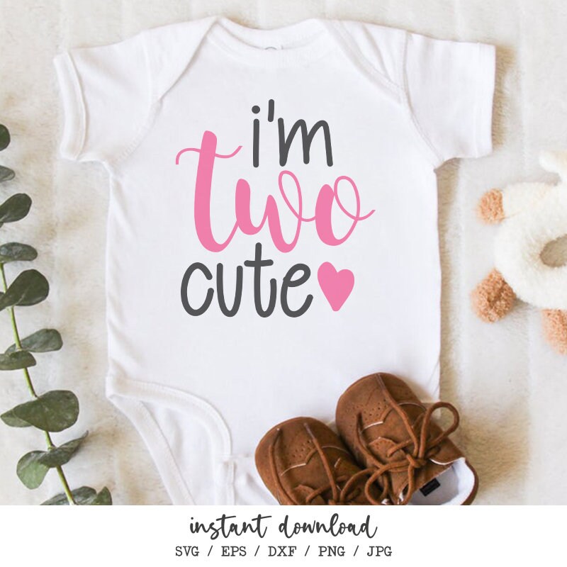 Two Cute Svg - Etsy