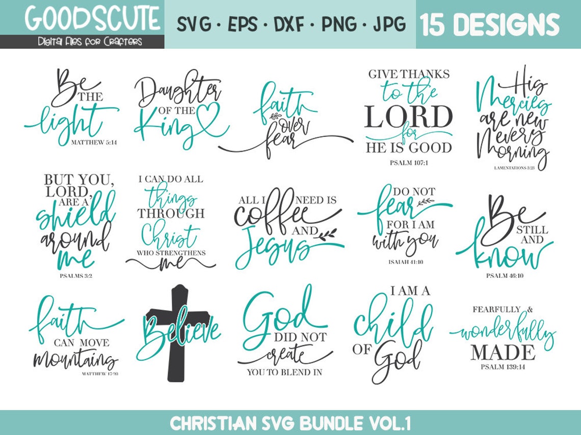 Christian SVG Bundle Bible Verse SVG Christian Bible Verse - Etsy
