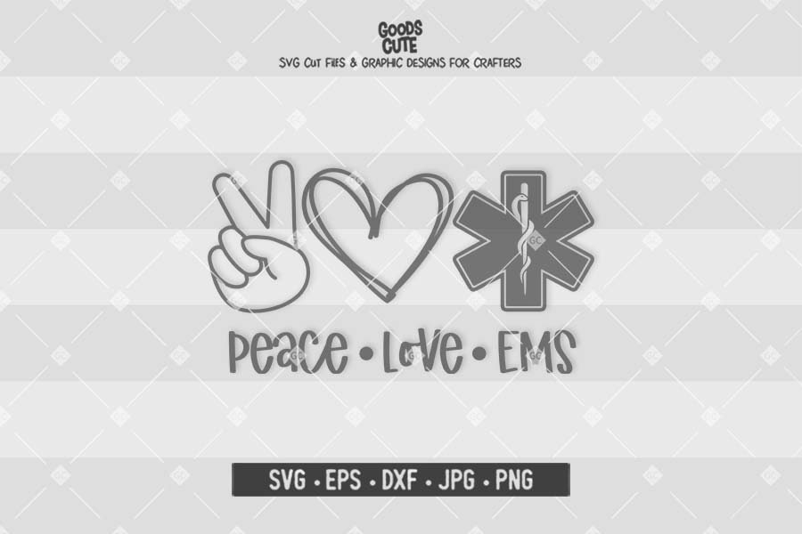 Peace Love EMS SVG Emergency Medical SVG Paramedic Design | Etsy Canada