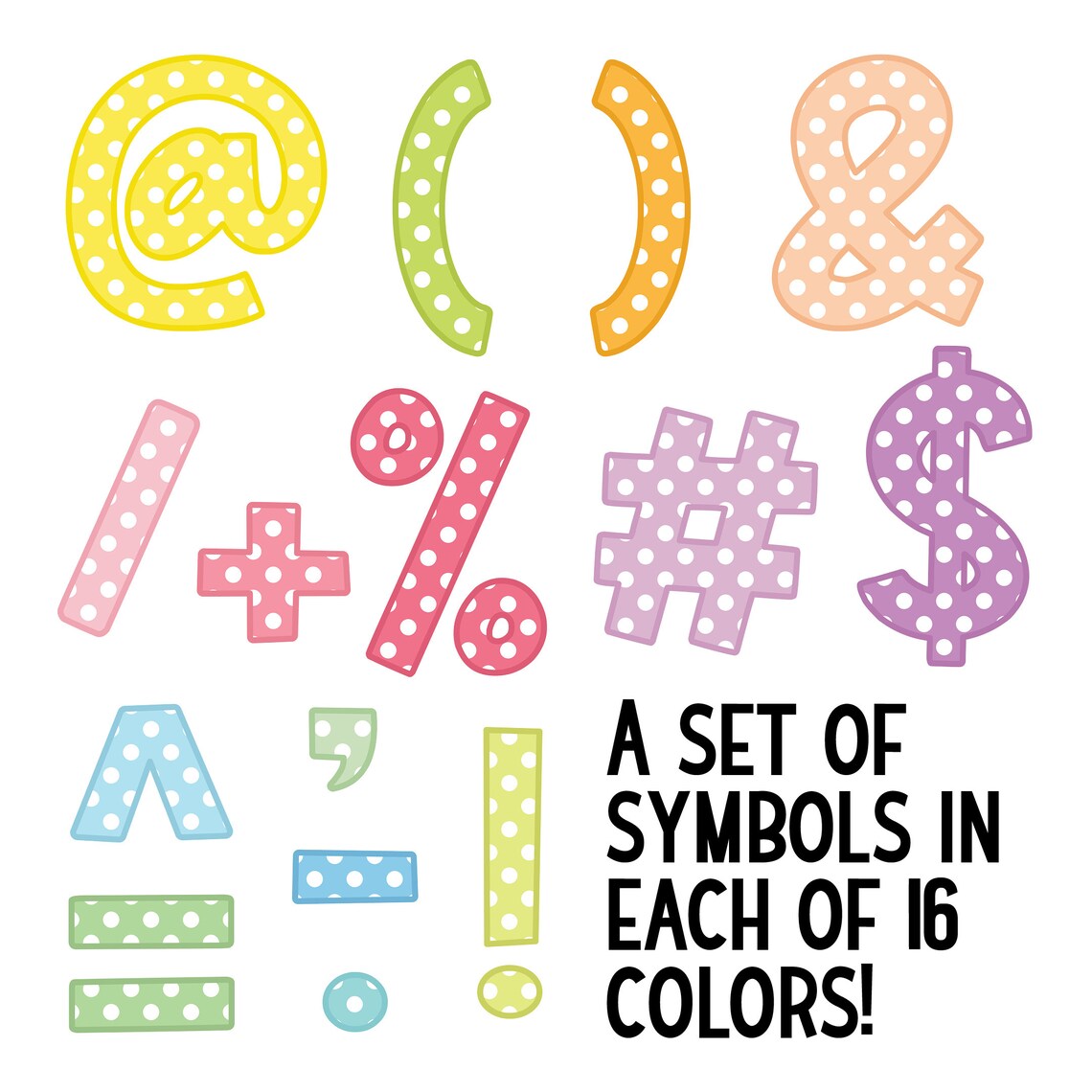 Pastel Polka Dot Letters Doodle Alphabet Png, Heart Alphabet ...