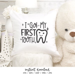 I Got My First Tooth SVG New Born Baby Children SVG File for Silhouette ...