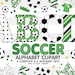 Soccer Doodle Alphabet Sublimation Clipart PNG Number & A-Z | Etsy