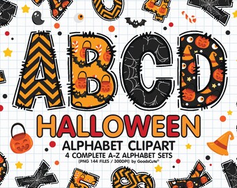 Shark Doodle Alphabet Letters Sublimation Clipart PNG, Number & A-Z ...