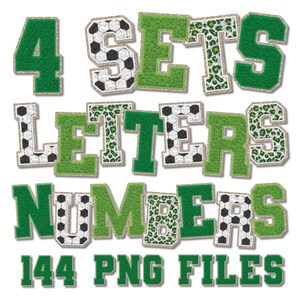 Faux Chenille Letters PNG, Soccer Leopard Faux Chenille Font, Faux ...