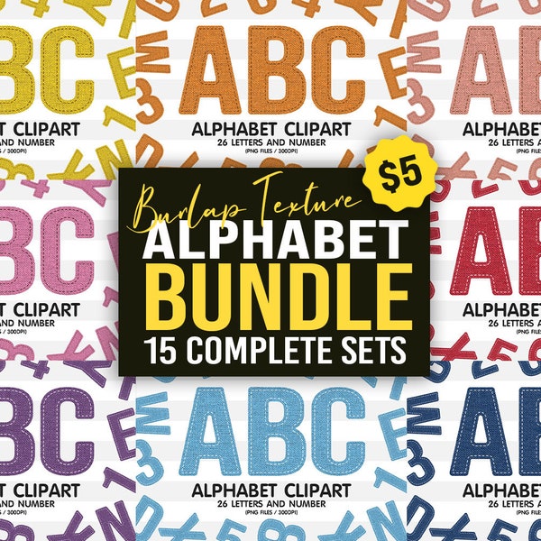 Burlap Letters - Etsy