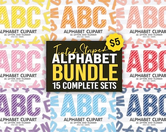 Safari Animals Doodle Alphabet Sublimation Clipart PNG Number - Etsy