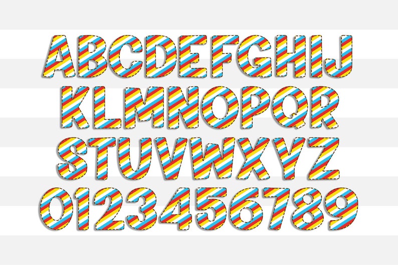 Superhero Doodle Alphabet Sublimation Clipart PNG, Number & A-Z Upper ...