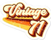 71 Vintage 1971 Vinyl Decal Stickers - Etsy