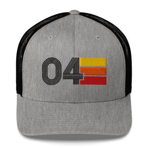 04 Retro 2004 - Number 4 - Birthday Party Hat Gift Idea - Mens Womens ...