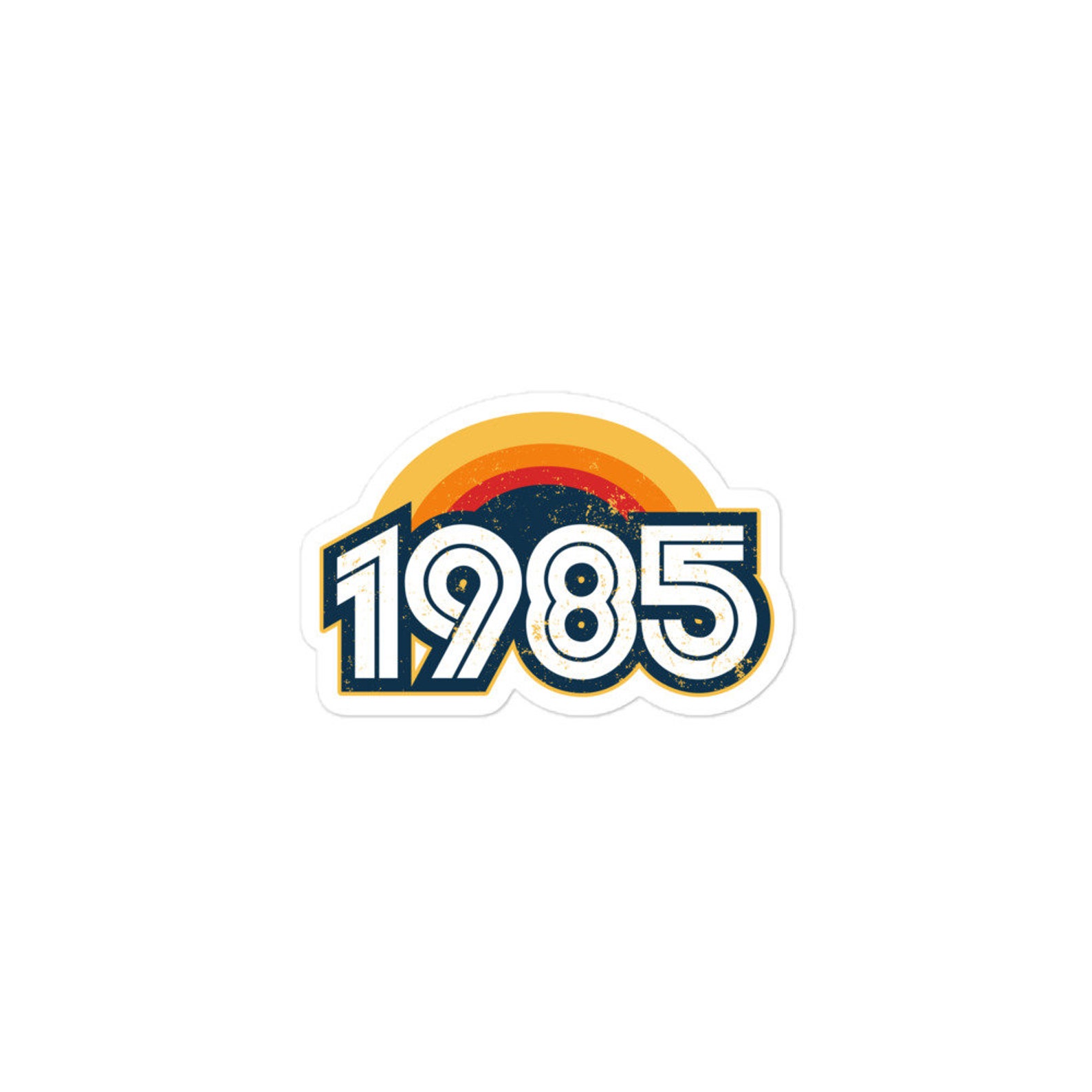 85 - 1985 Retro Sunset Vinyl Stickers - Etsy