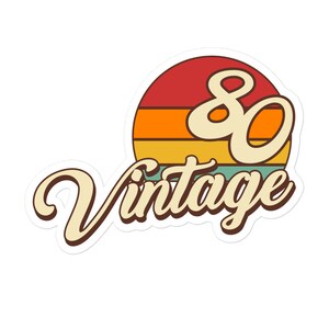80 - Vintage 1980 Vinyl Stickers - Etsy