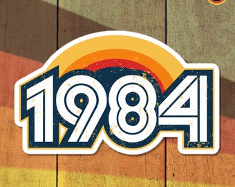 84 Vintage 1984 Retro Vinyl Decal Stickers - Etsy