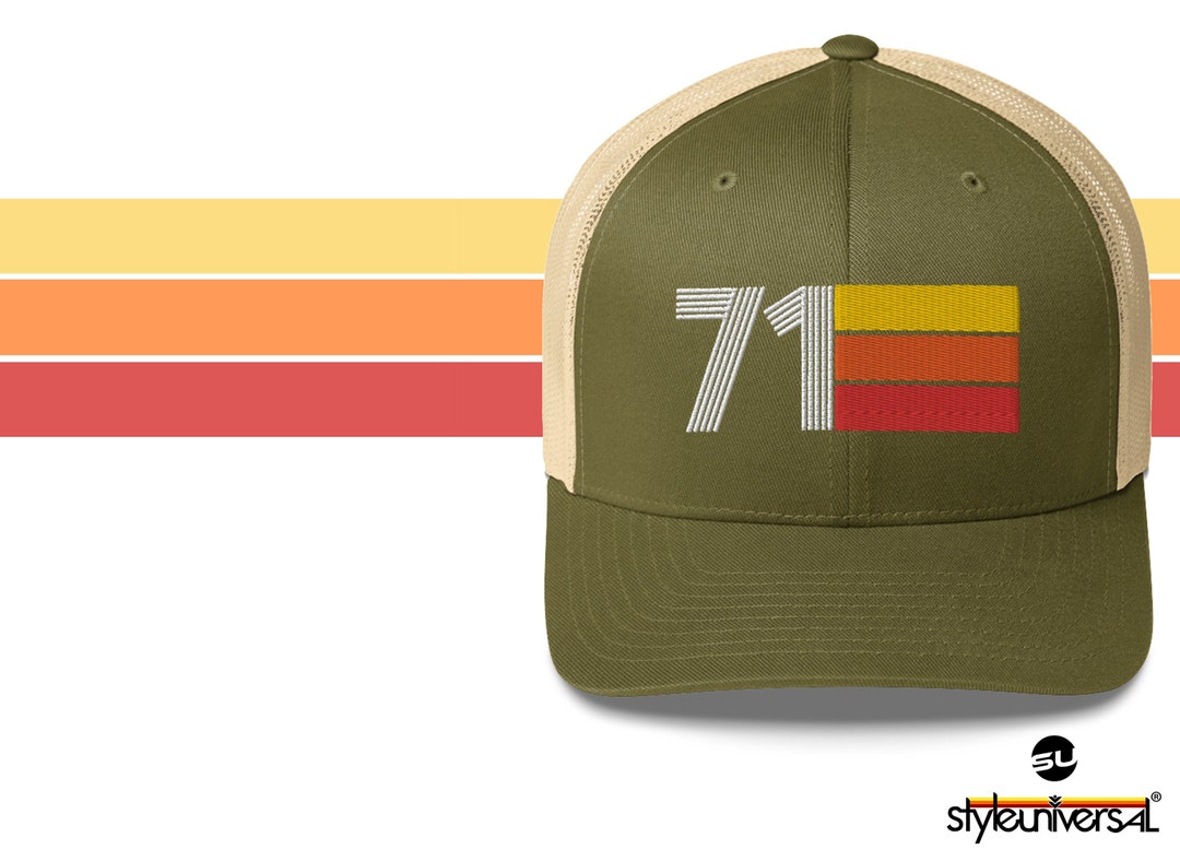 71 Retro 1971 Birthday Gift Hat Mens Womens Vintage Trucker Cap - Etsy