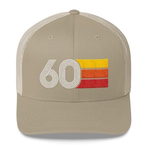 60 Retro 60th Birthday Gift Hat Mens Womens Vintage Trucker Cap - Etsy