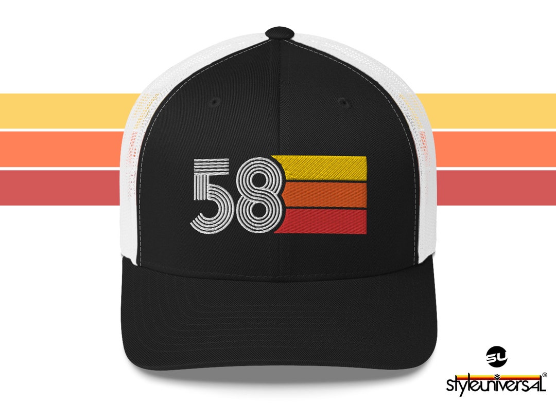 58 Retro 1958 Birthday Gift Hat Mens Womens Vintage Trucker Cap - Etsy
