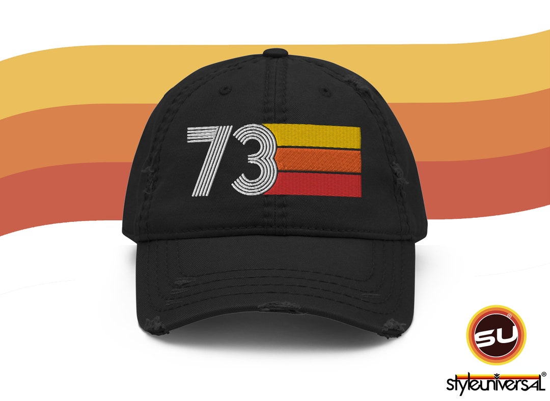 73 1973 Retro Hat Distressed Baseball Vintage Dad Cap for Men and Women ...