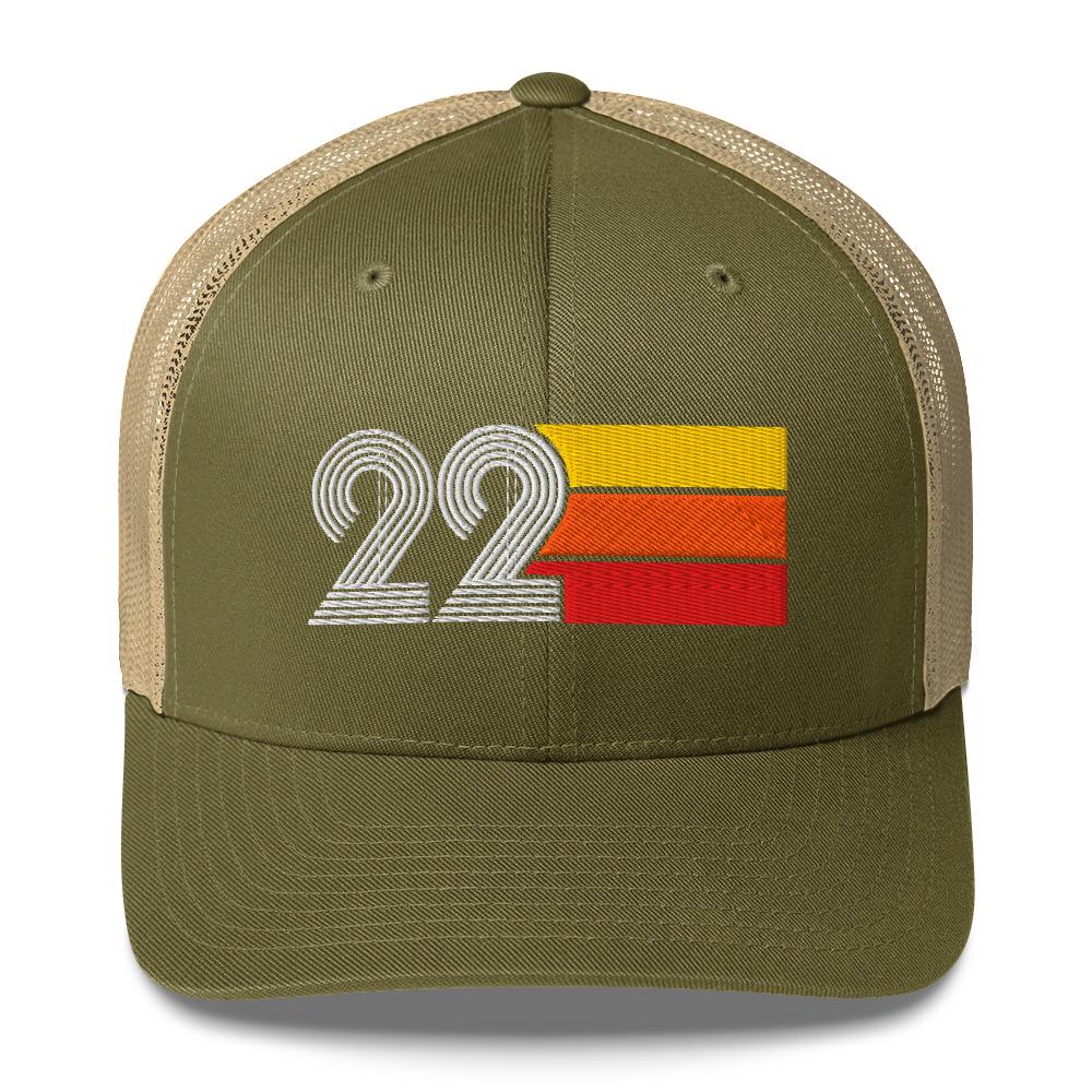 22 - Number 22 Hat Retro Trucker Cap - Etsy