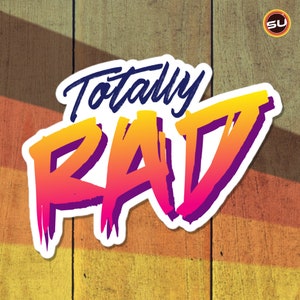 Totally Rad 80's Stickers - Etsy