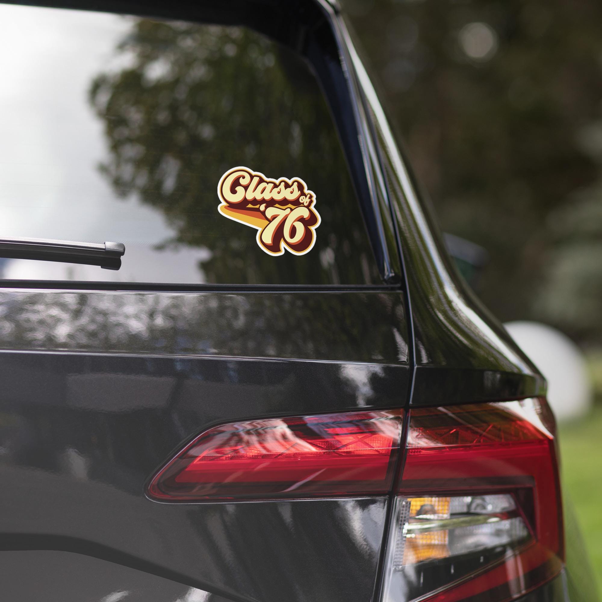 Class of 1976 Retro Vinyl Sticker - 70s Style Graduation Decal - Etsy