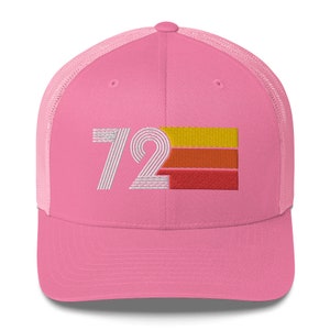 72 - Retro 1972 Hat - Trucker Hat for Man - Trucker Hat for Woman - Etsy