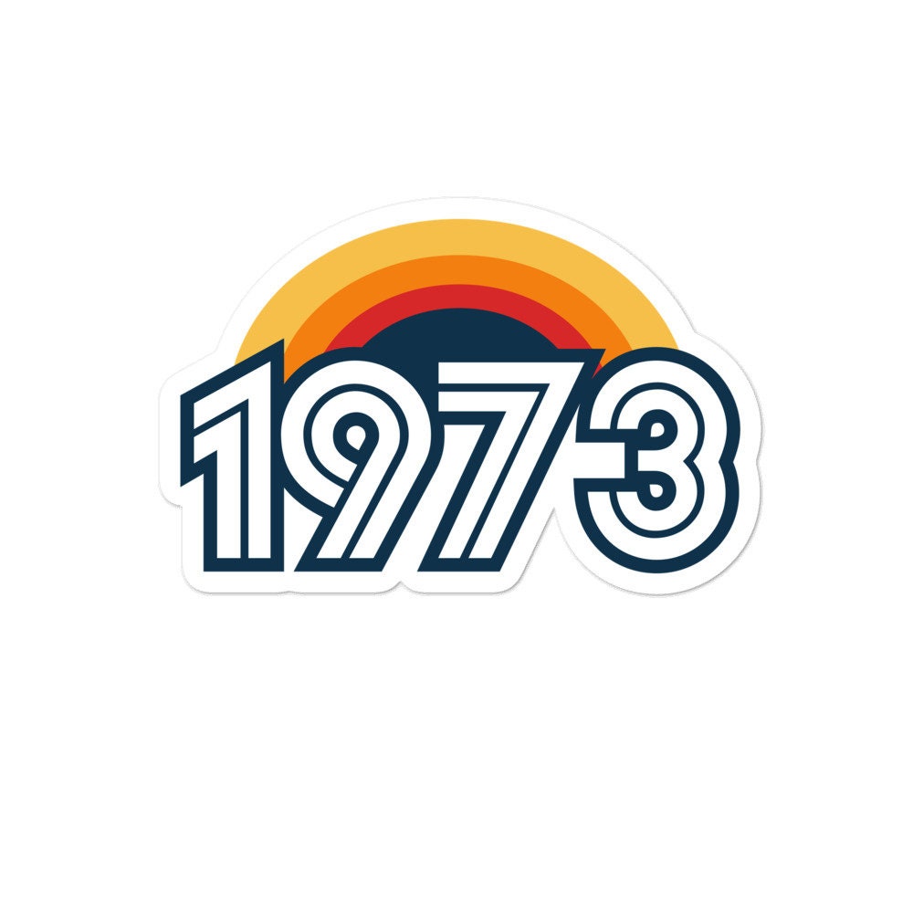 73 1973 Retro Sunset Stickers - Etsy