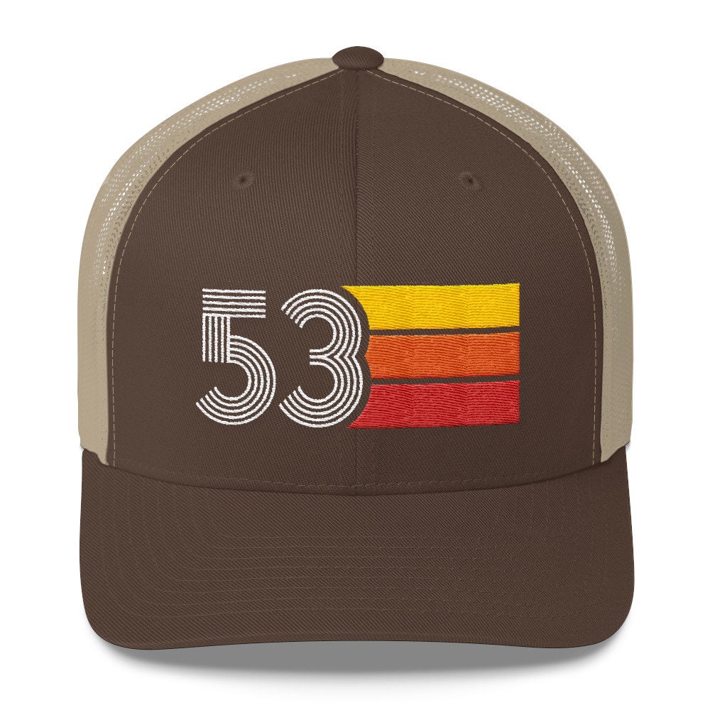 53 Retro Birthday Gift Hat Mens Womens Vintage Trucker Cap | Etsy