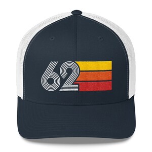 62 Retro Birthday Gift Hat Mens Womens Vintage Trucker Cap - Etsy
