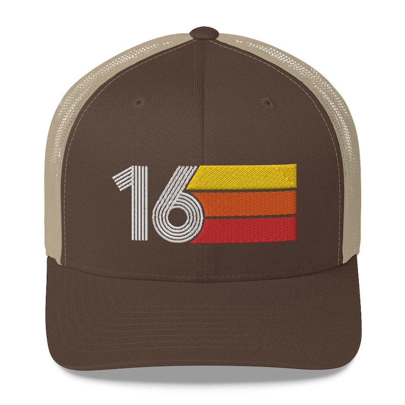 16 Retro 2016 Birthday Gift Hat Mens Womens Vintage Trucker Cap - Etsy