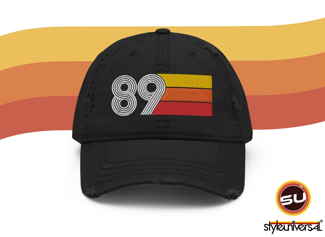 89 1989 Distressed Baseball Hat Vintage Dad Cap for Men and Women - Etsy