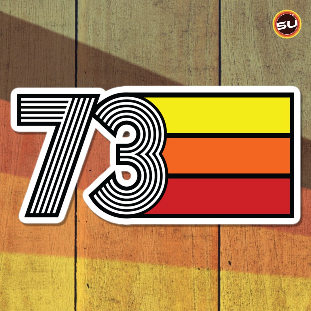 73 - 1973 Retro Tri- Line Decal Decoration Bubble-free Vinyl Stickers ...