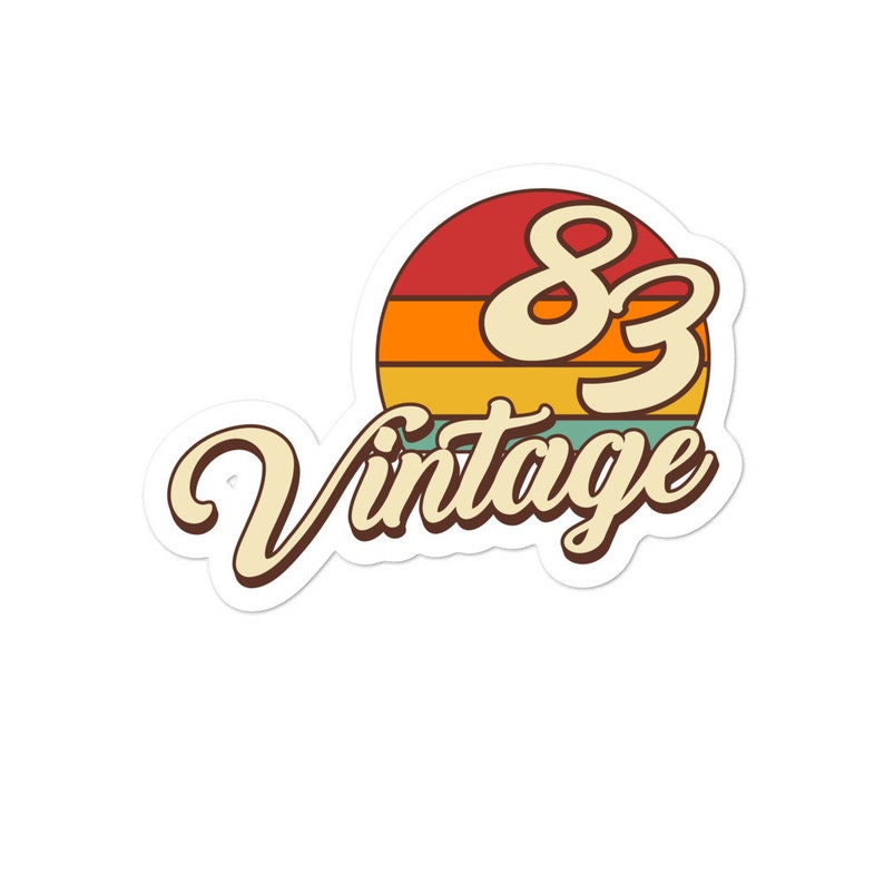 83 - Vintage Sunrise 1983 Vinyl Decal Stickers - Etsy