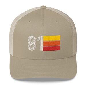 81 - 1981 Retro Trucker Hat for Men Women - Custom Embroidery ...